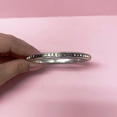 Brighton Color Ice Swarovski Crystals Spectrum Hinged Bangle | eBay