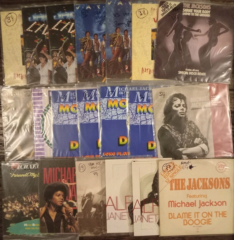 Michael Jackson, The Jacksons Vinyl 7", 12", LP & Promo Releases, Books ...