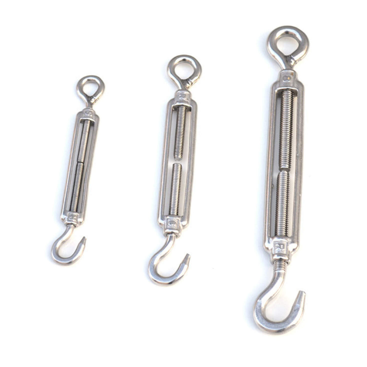 Turnbuckle Wire Tensioner Strainer A4 Stainless Steel Hook & Rope Cable ...