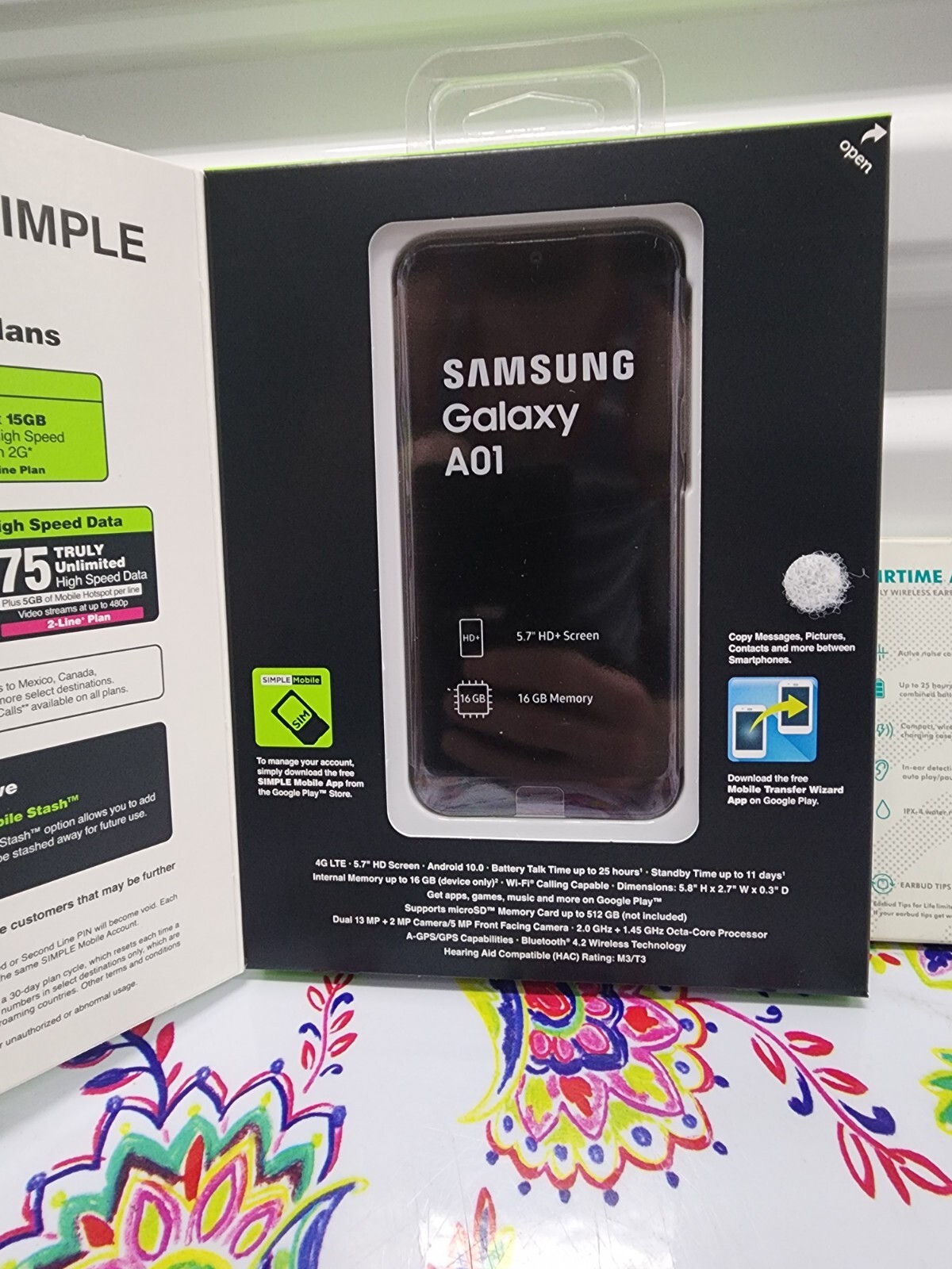 Samsung Galaxy A01 - 16 GB - Black (Straight Talk) for sale online | eBay