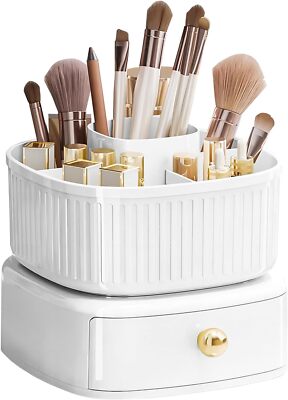 DASITON Stackable Makeup Organizer,Makeup Brush Holder With White | eBay