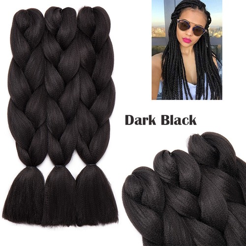 Long Braiding Jumbo Hair Expression Handmade Box Braids as human Mutil ...