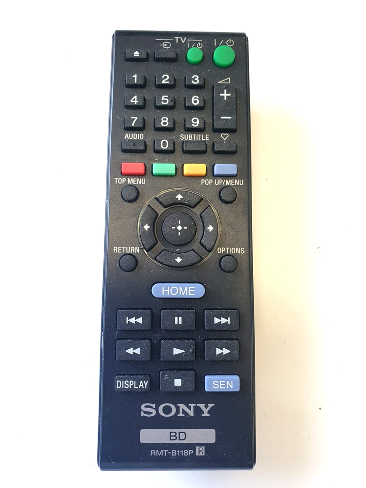 GENUINE,ORIGINAL,Sony RMT-B118P Remote Control,For Blue Ray,BDP-S185 ...