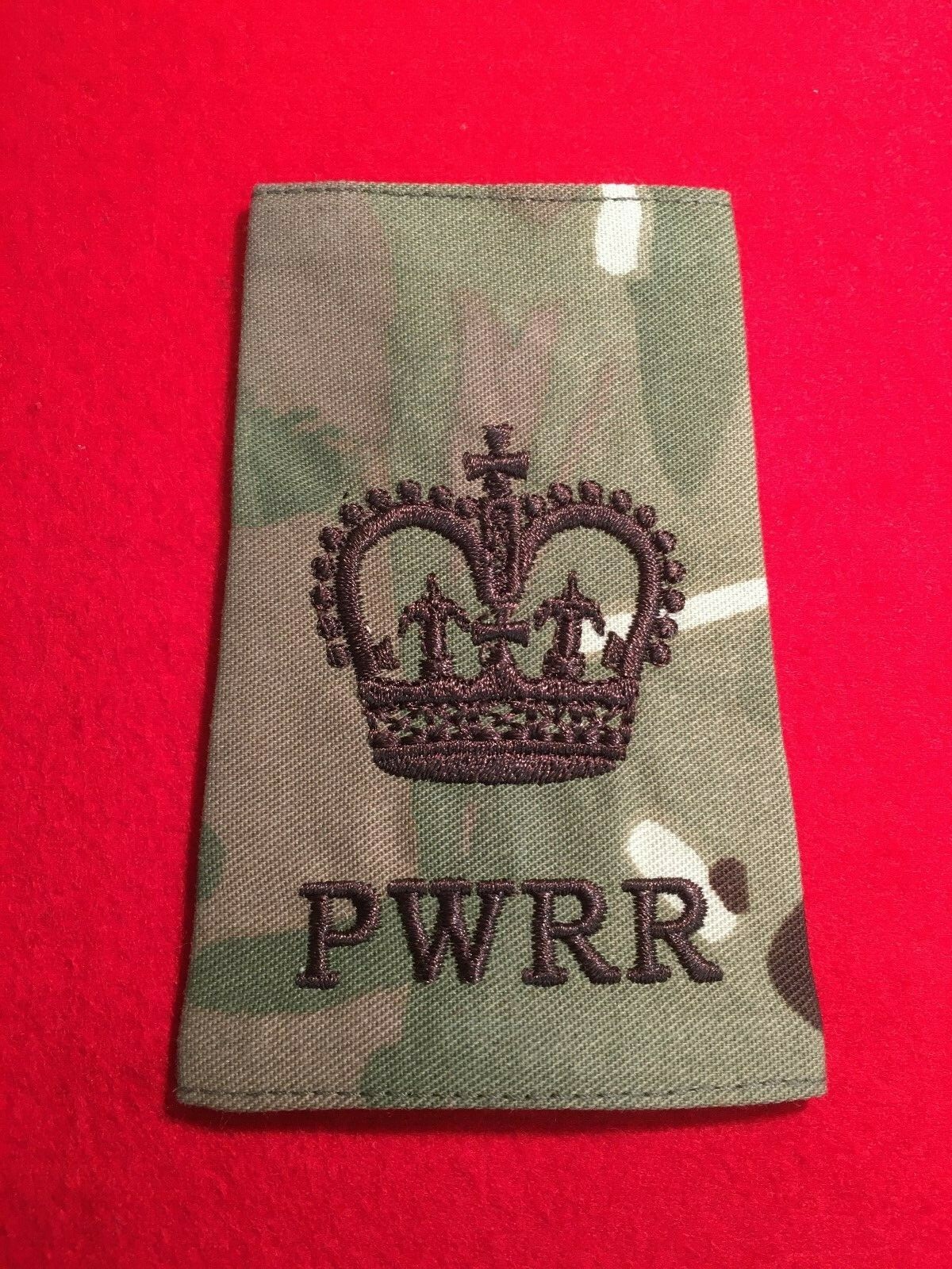 Pair of PWRR MTP Combat Rank Slide Princess Wales Royal Regiment ...