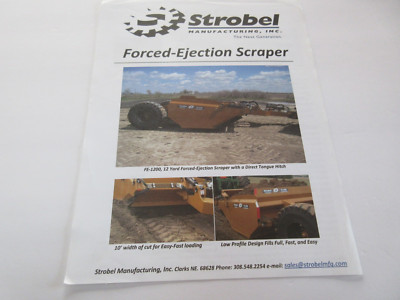 Strobel Scrapers Brochure 2 page | eBay