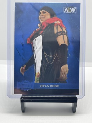 2022 SkyBox Metal Universe AEW #69 NYLA ROSE BLUE SP wrestling card | eBay