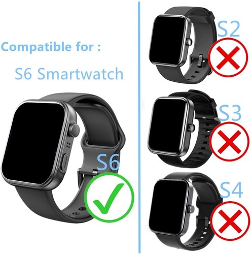 Screen Protector Compatible for TOZO S6 Smartwatch 1.85" (6 Pack) PET ...