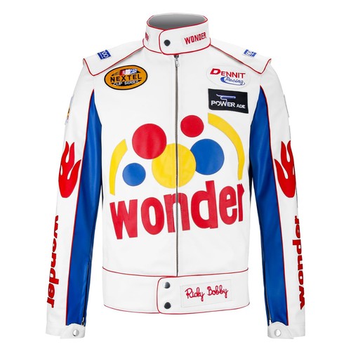 Ricky Bobby Racing Leather Jacket Adult Men Talladega Nights Wonder ...