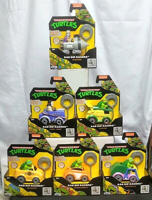 ×6 LOT NEW Carded TMNT Rad Rip Racers Turtles Shredder Casey Jones ...