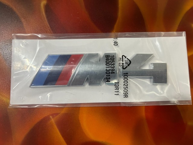 Genuine BMW Brand F82 F83 M4 Rear Trunk Emblem Badge Factory Sealed OEM ...
