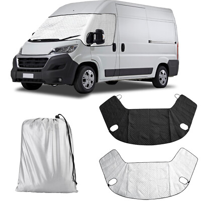 Motorhome External Thermal Cab windscreen cover Privacy Blind For Fiat ...
