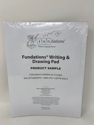 Fundations Writing & Drawing Pad (1-Pack Product Sample) Wilson ...