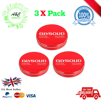 GLYSOLID SKIN SOFTENING CREAM 250 ml / 8.5oz **FOR HAND, FEET & BODY- 3 ...