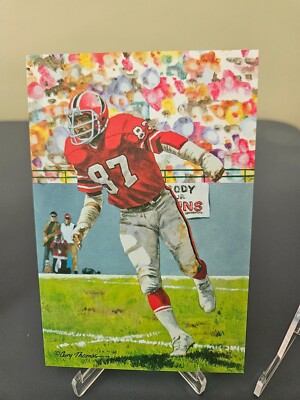 CLAUDE HUMPHREY Unsigned HOF 2014 Football Goal Line Art Card GLAC ...