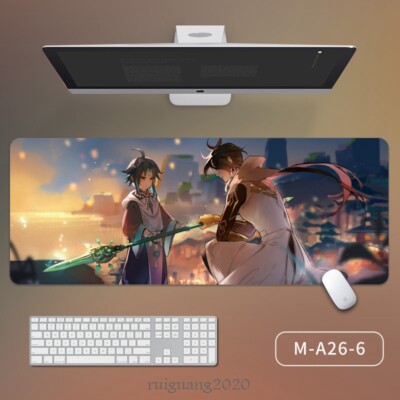 40x70cm Genshin Impact klee Xiao Anime Keyboard Desktop Mat Gaming ...