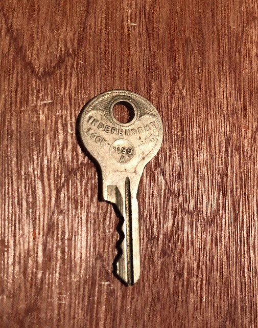 Vintage Independent Lock Company Key # 1199 | eBay