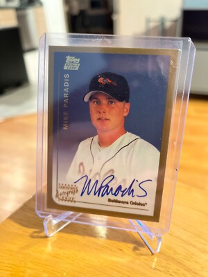 Mike Paradis 1999 Topps Certified Issue rookie RC autograph auto card ...