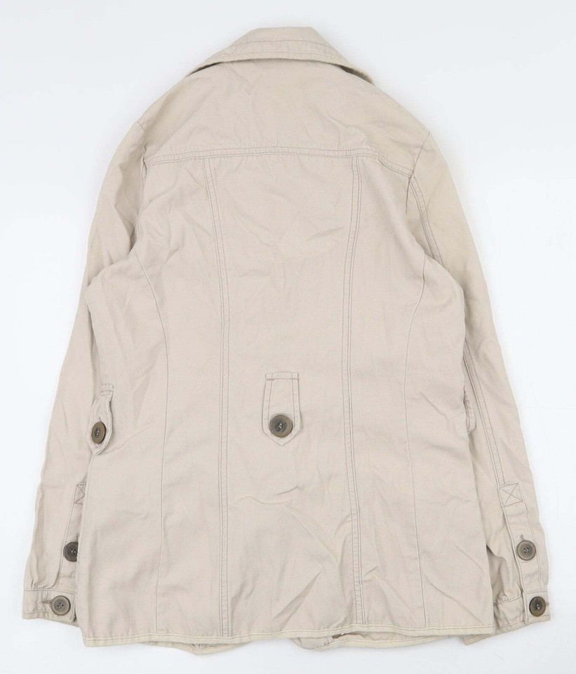 George Womens Beige Jacket Size 10 Button | eBay UK