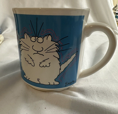 Vintage Sandra Boynton Cat Coffee Mug Cup Please Hassle Me I Thrive on ...