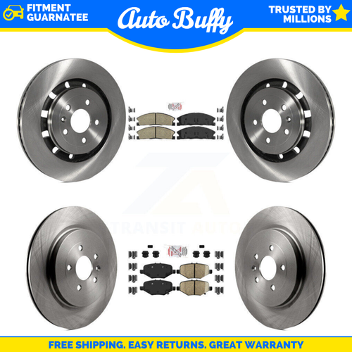 Front Rear Integrally Molded Pad & Brake Rotor Kit For Ford Explorer ...