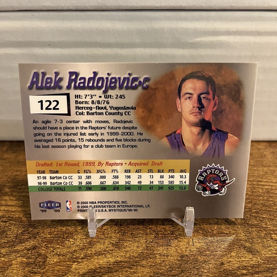 1999-00 Fleer Mystique Basketball Card #122 Aleksandar Radojevic Rookie ...