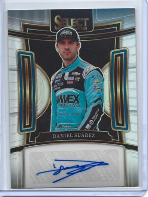 Daniel Suarez 2024 Panini Select Racing Signatures Silver Prizm Auto #S ...