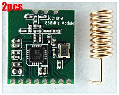 2Pcs CC1101 Wireless Module Long Distance Transmission Antenna 868Mhz ...