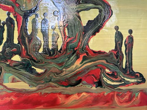 Wonderful Masterpiece By the late Haitian Legend Franck Etienne. 26”x18 ...