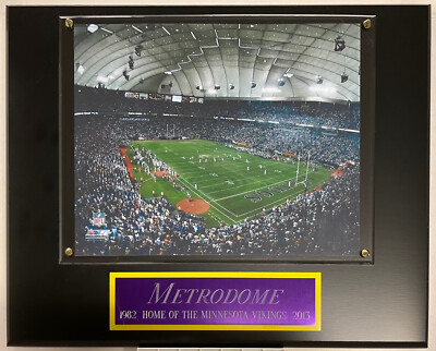 THE METRODOME MINNESOTA VIKINGS FRAMED 8X10 PHOTO-MAN CAVE-12X15 WALL ...