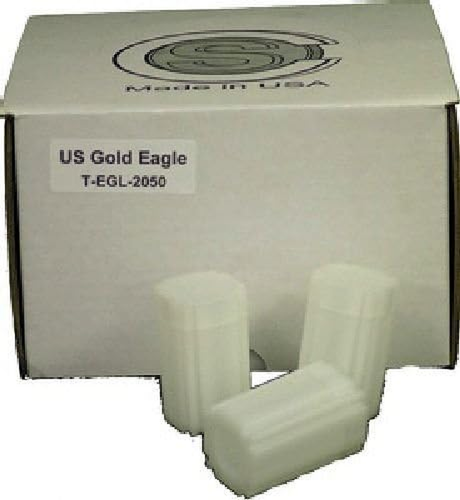 American Gold Eagle 1oz. - Coin Safe Square Coin Tubes, 5 pack ...