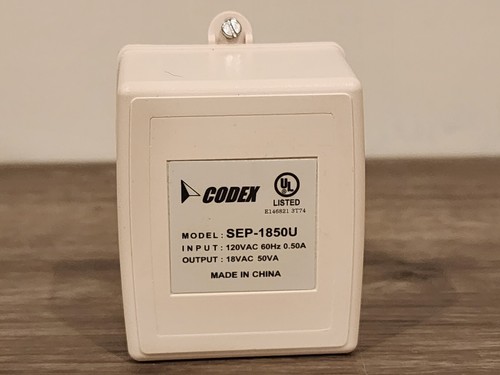 New Bosch Security Systems D1640 Transformer Plug In 16.5 VAC 40VA ...