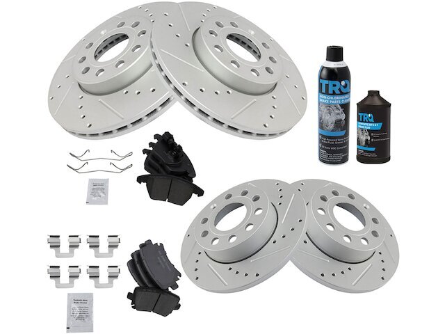 For 2006-2009 Volkswagen Rabbit Brake Pad and Rotor Kit Front and Rear ...