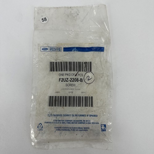 2 PIECES OEM Ford F2UZ-2208-B Brake Bleeder Screw Screws NEW IN PACKAGE ...