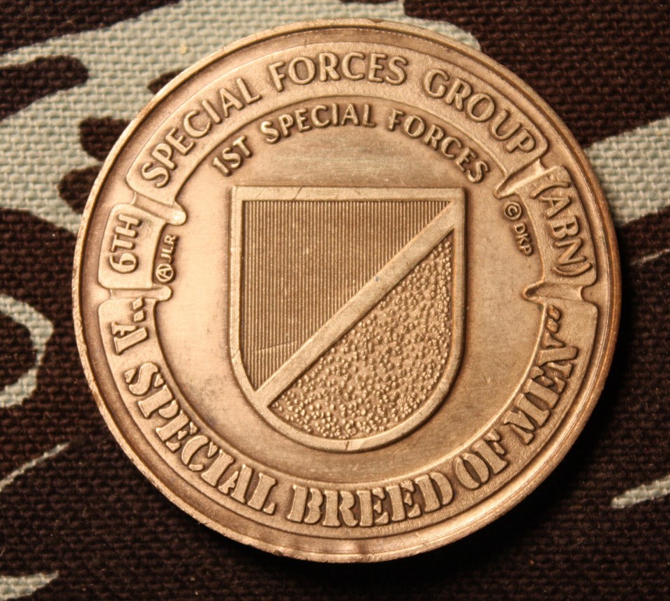 Old 6th Special Forces Group (Airborne) Challenge Coin US ARMY serial ...