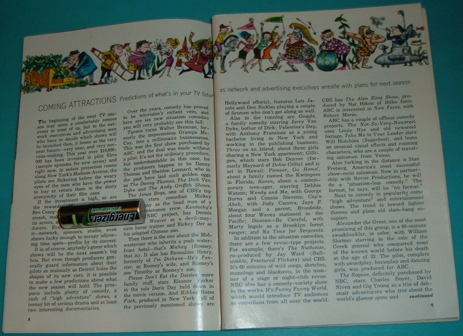 1964 TV ARTICLE/GILLIGAN'S ISLAND/JOHNNY QUEST/VOYAGE TO THE BOTTEM OF ...