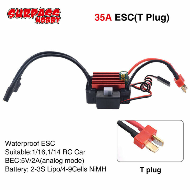 Waterproof Brushless ESC 150A 120A 80A 60A 35A for 1/8 1/10 1/16 RC Car ...