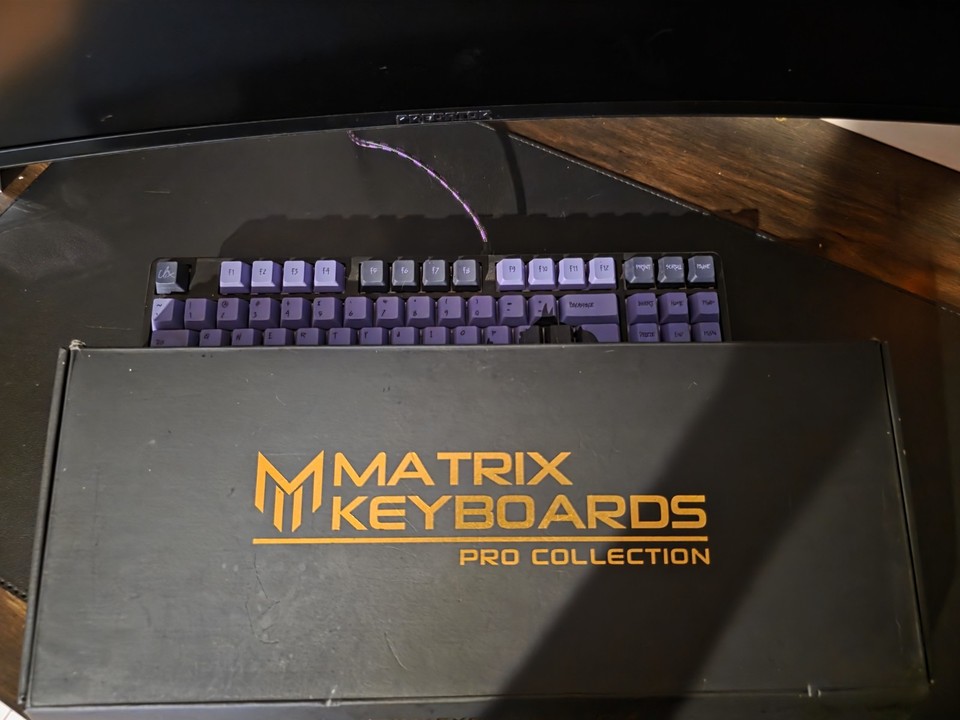 RARE! Matrix Keyboard Clix Elite 3 80% TKL Mechanical Demon Mode Coil ...