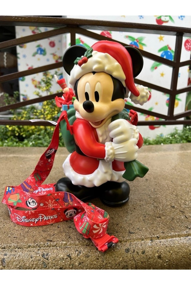 New Disney Mickey Minnie Gingerbread House Popcorn Bucket & Mickey ...