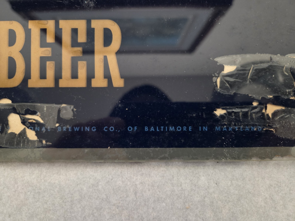 Vintage - National Premium Beer "Maryland Masterpiece!" Mirror Sign 13 ...