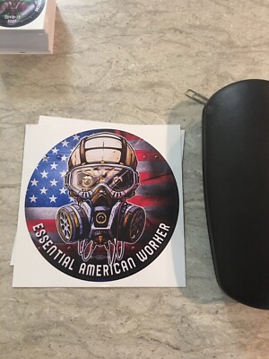 Essential American Worker Hard Hat Stickers Qty 3 Sticker Bundle. | eBay