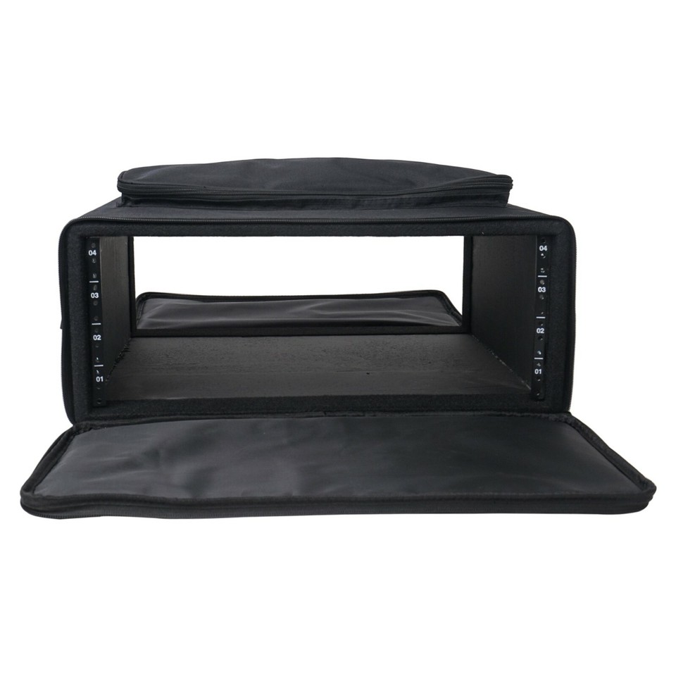 Sound Town Portable 4U Rack Bag w/ 14" Rackable Plywood Rack Frame ...