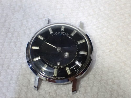 Vintage Austin 17 Jewel Men's Mystery Dial Manual Wind Wristwatch good ...