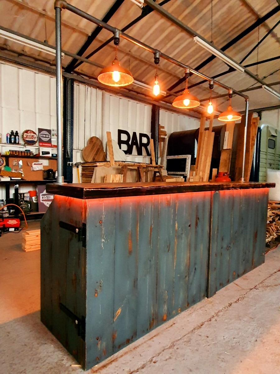 Mexican Wood Portable Home Bar