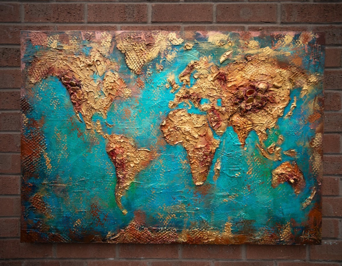 World Map Paintings