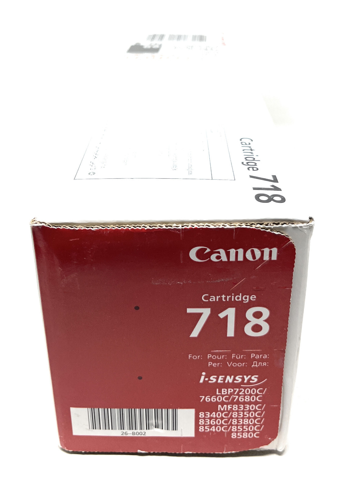 Canon 718 2662B002 718BK Toner Original Black LBP-7200/MF8330/MF8580 ...
