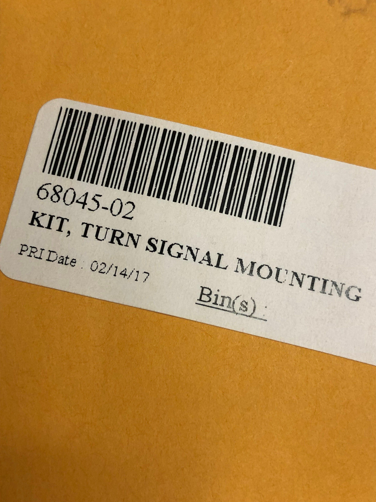 NOS Harley Davidson Motorcycle P/N 68045-02 Turn Signal Mounting Stud ...