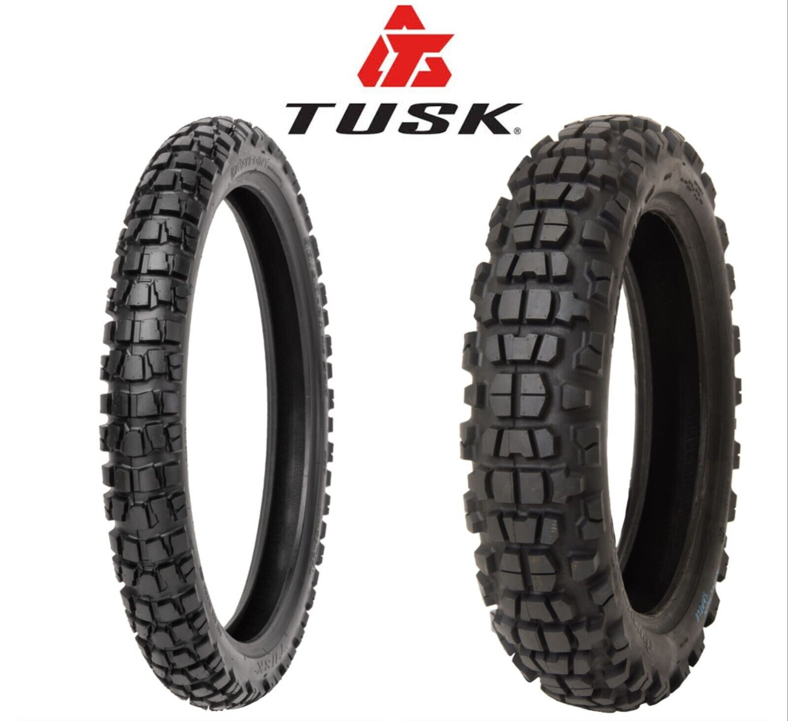Tusk Waypoint Adventure Front & Rear Tire Set 90/90-21 & 140/80-18 DOT ...