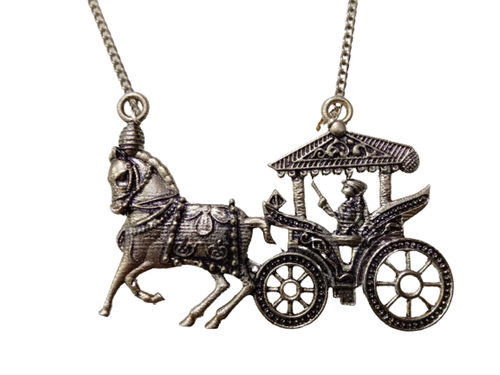 German Silver Long Necklace Pendant Oxidized Set Necklaces & Chains ...