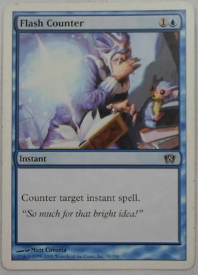 MAGIC THE GATHERING MTG 2003 8th EDITION BLUE FLASH COUNTER INSTANT ...