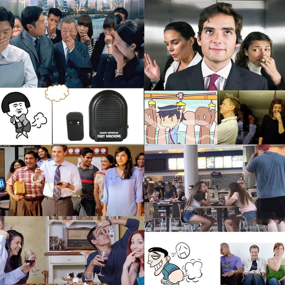 Mini Electric Fart Box Machine Remote Controlled Prank Joke Fun Fart ...